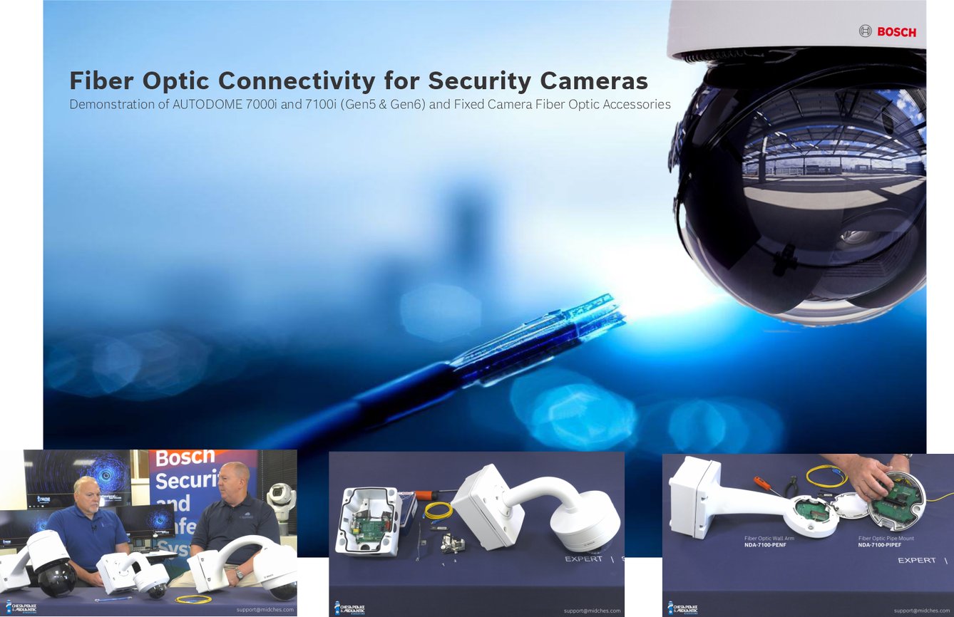 Fiber Optic Connectivity for Security Cameras - PLUS a Demonstration of AUTODOME 7000i (Gen5 ...